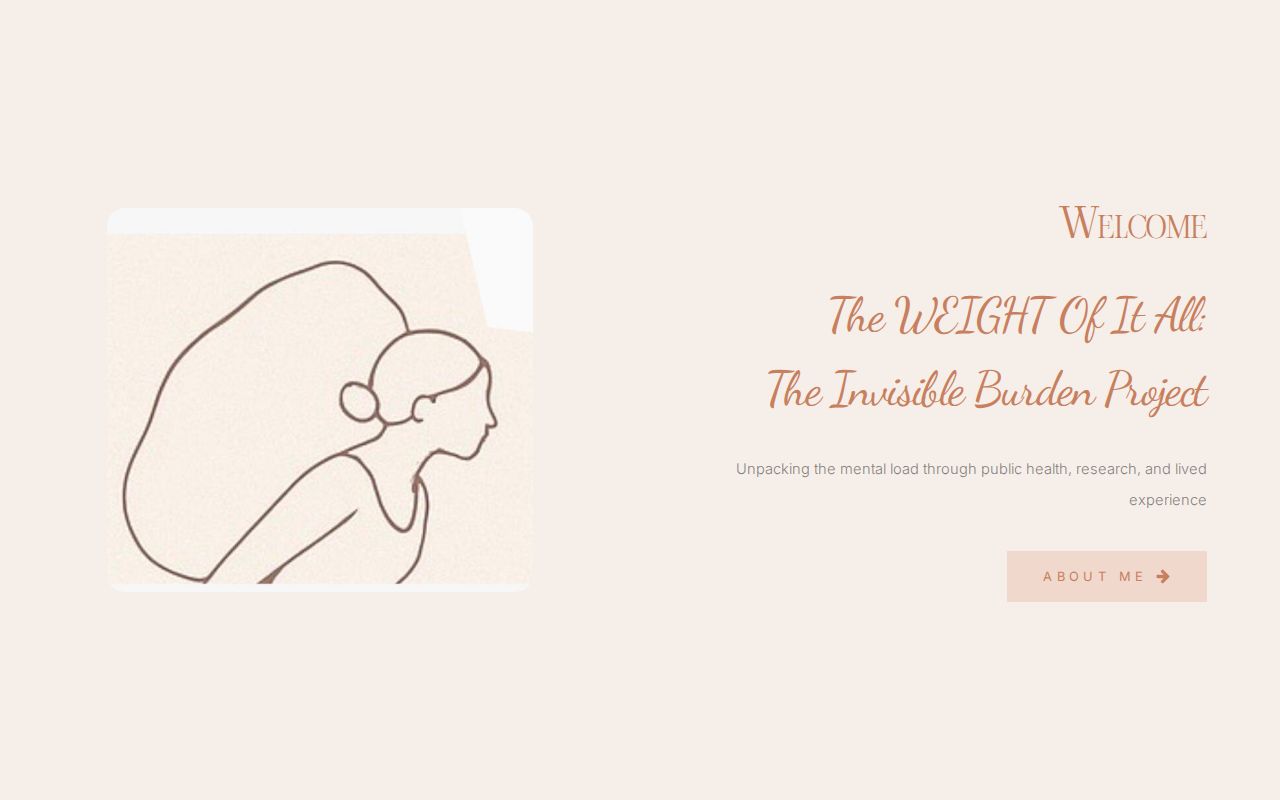 Sarah Mosley- Invisible Burden Project